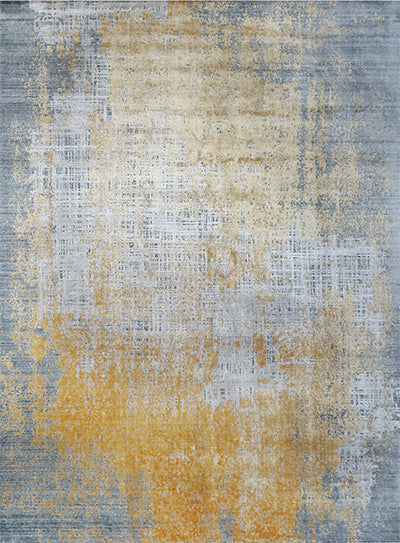 Premium Abstract Rugs in Bamboo Silk & Wool | Carpet Couture India