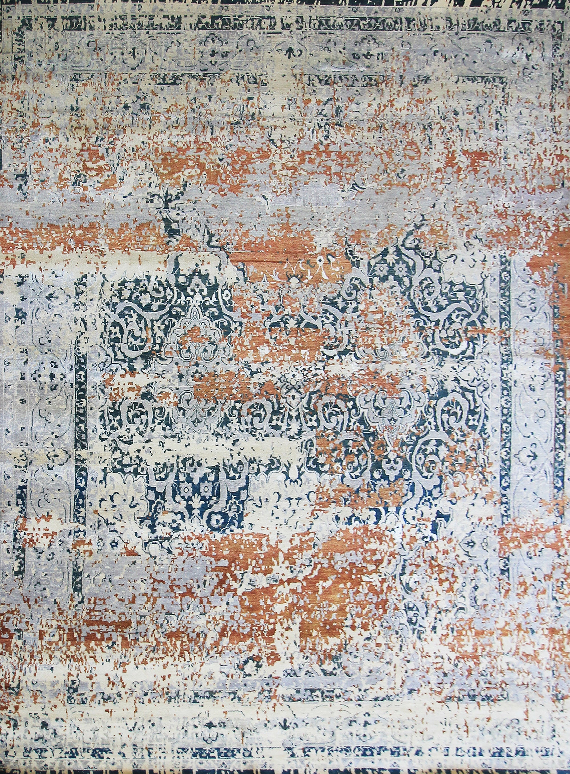 Handknotted Vintage Design Prive Coral Rug Online | Carpet Couture