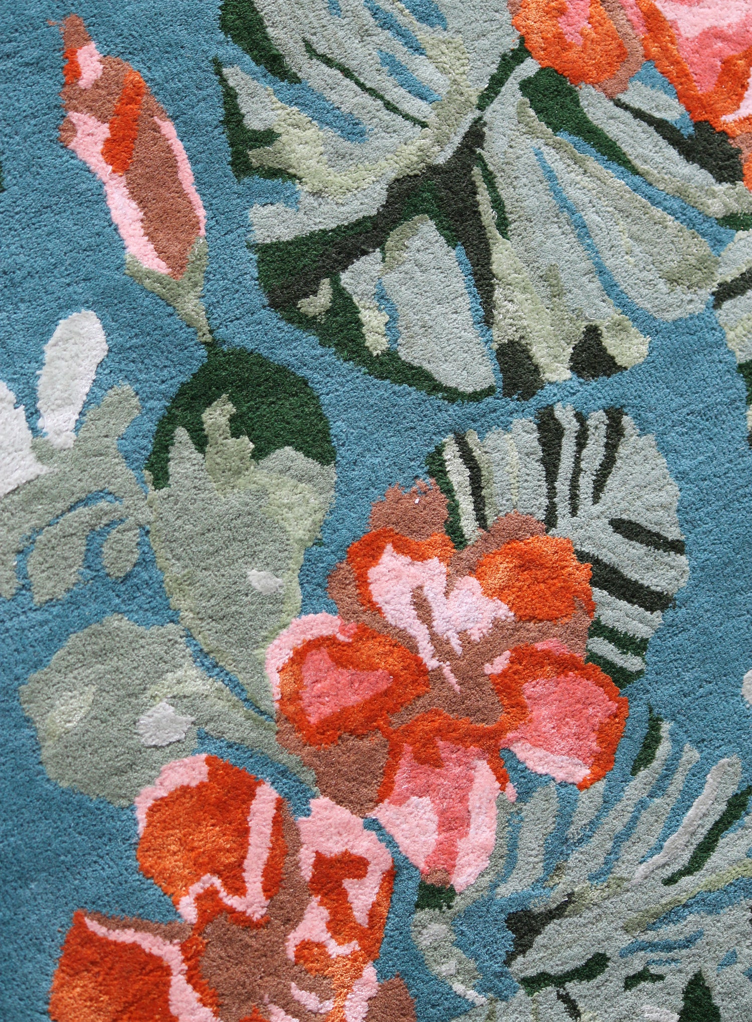 Buy Classic Tropical Aqua Carpet Online In India | Carpet Couture