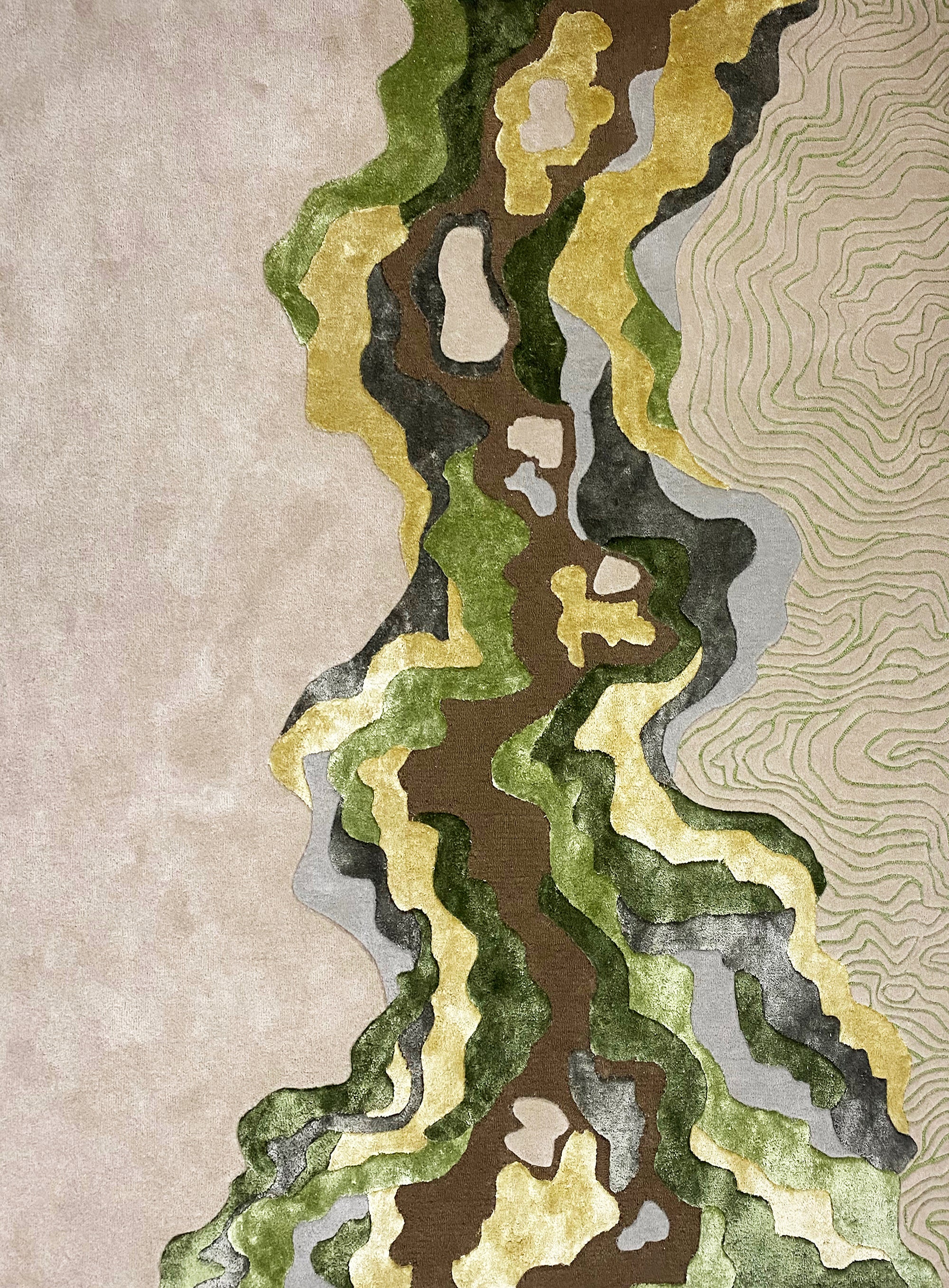 Buy Classic Terrain Moss Carpet Online In India | Carpet Couture